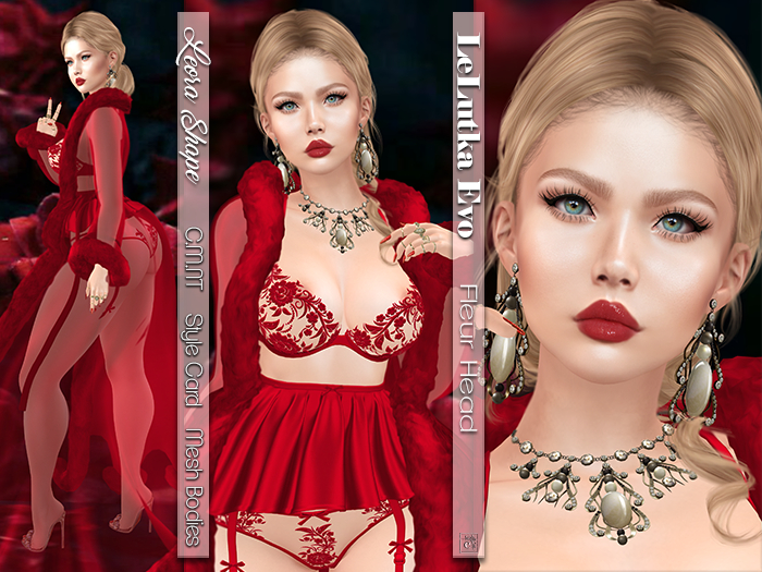 Second Life Marketplace - :e: LEORA Shape (LeLUTKA Fleur Head 2.0/ Mesh Bodies)